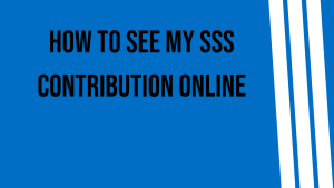 How to See My SSS Contribution Online – SSS Maternity Benefits Calculator