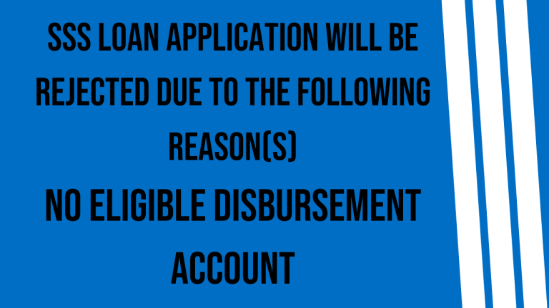 SSS Loan Application Will Be Rejected Due to the Following Reason(s ...